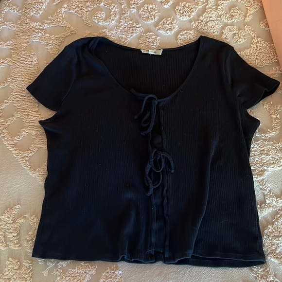 Madewell | Tops | Madewell Great Detailed Black Ripped Shirt | Poshmark